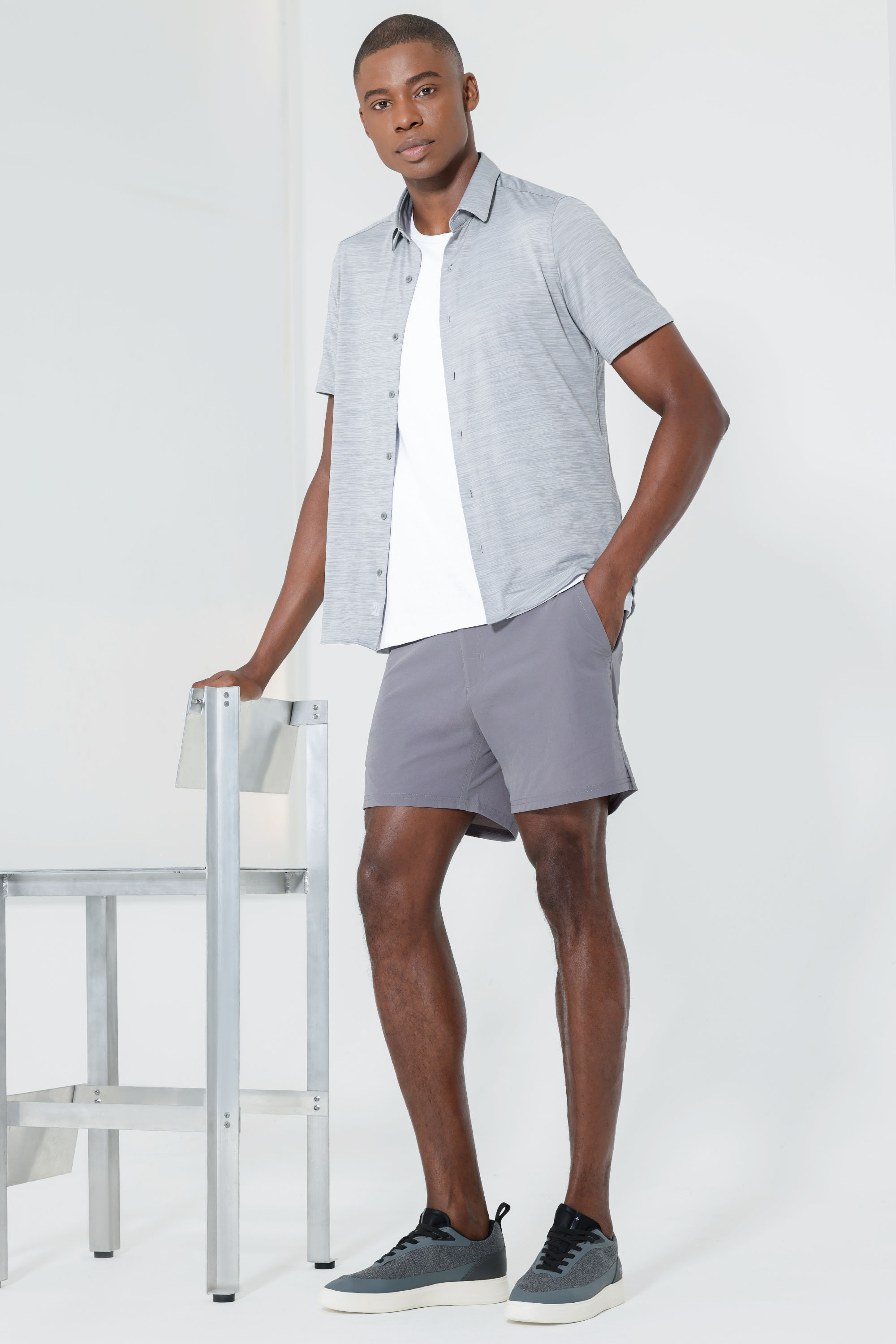 Tênis Stride Fusion Cinza Mescla - Aramis